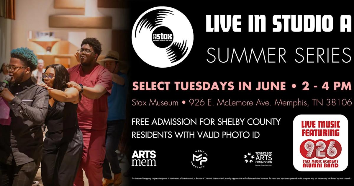 Stax Museum's Live In Studio A Summer Series | ILoveMemphisBlog.com