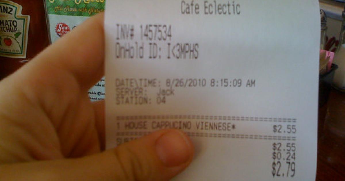 Random Receipt of the Week | I Love Memphis